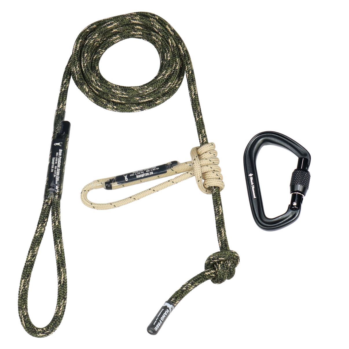 8mm Predator™ Sewn Tether/Lineman's & Sewn Prusik Loop – Hang Free®