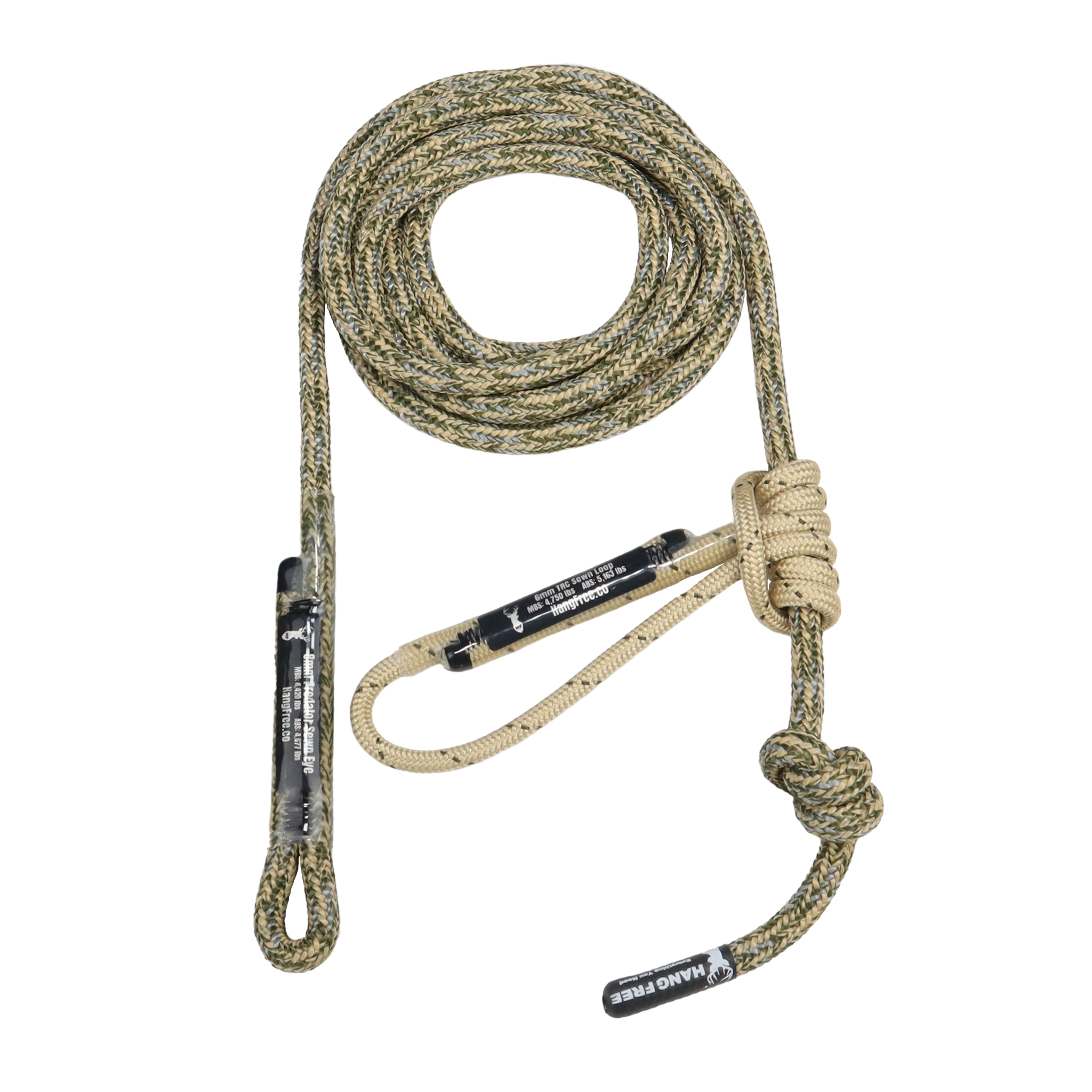 8mm Predator™ Sewn Tether/Lineman's & Sewn Prusik Loop – Hang Free®