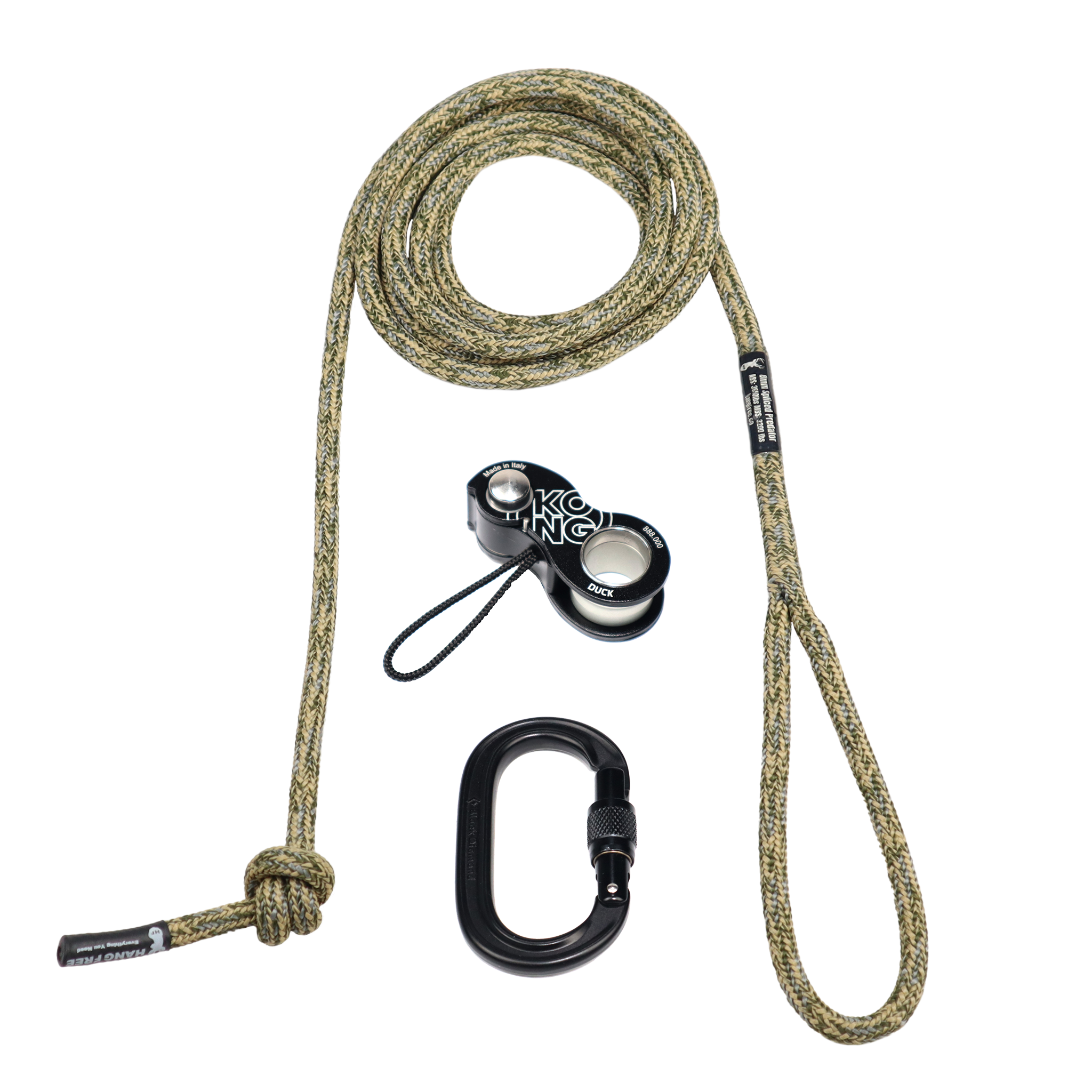 8mm Predator™ Deluxe Spliced Eye Tree Tethers & Linemans – Hang Free®